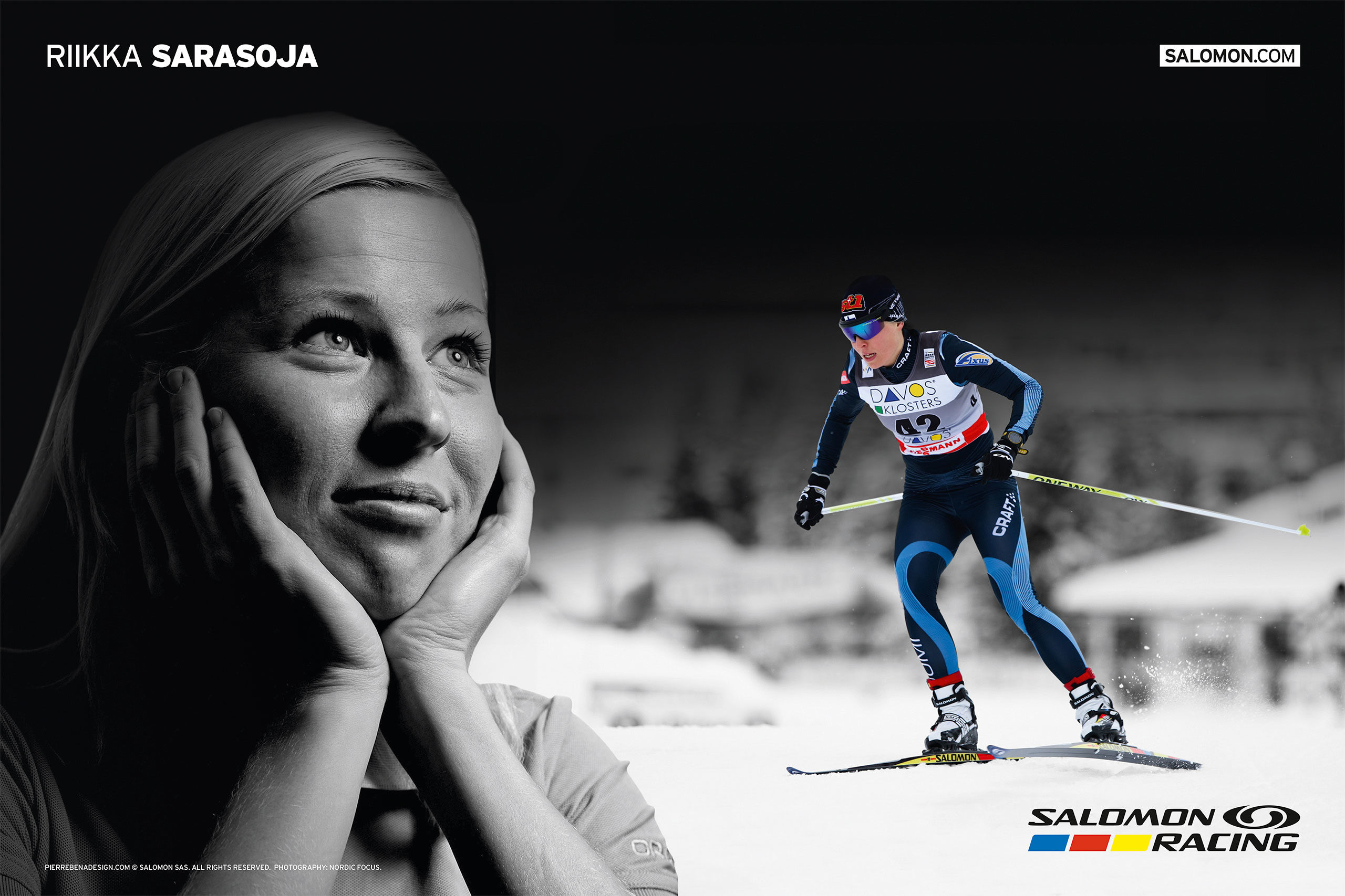 Poster & Carte postale — Salomon Snowboards — Deborah anthonioz